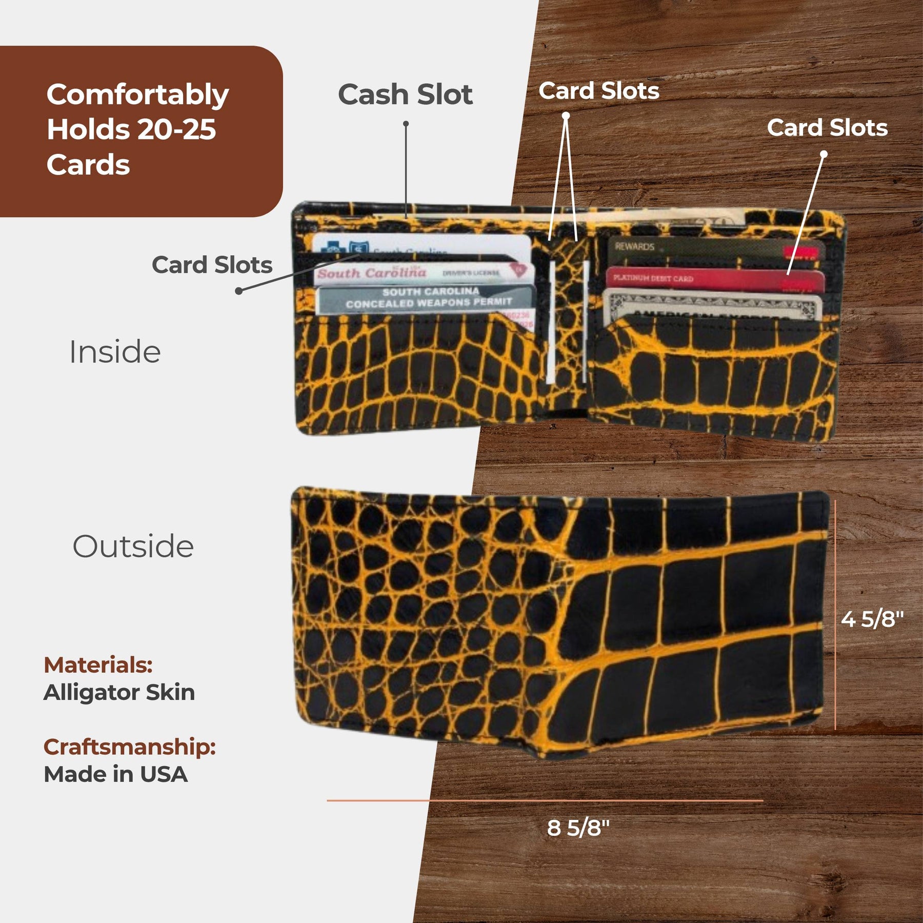 Alligator Leather Wallet – Southern Trapper